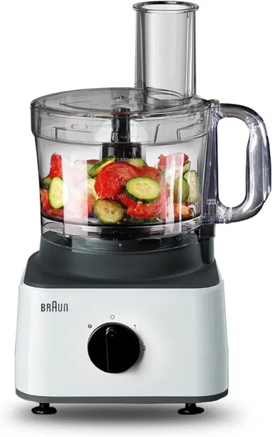 محضر طعام براون 750 واط 2.1 لتر بلاستيك فولاذي/رصاصي FP0132WH